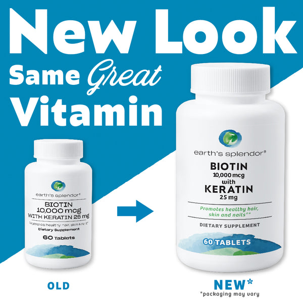 Biotin with Keratin | Promotes Healthy Hair, Skin & Nails – Earthssplendor