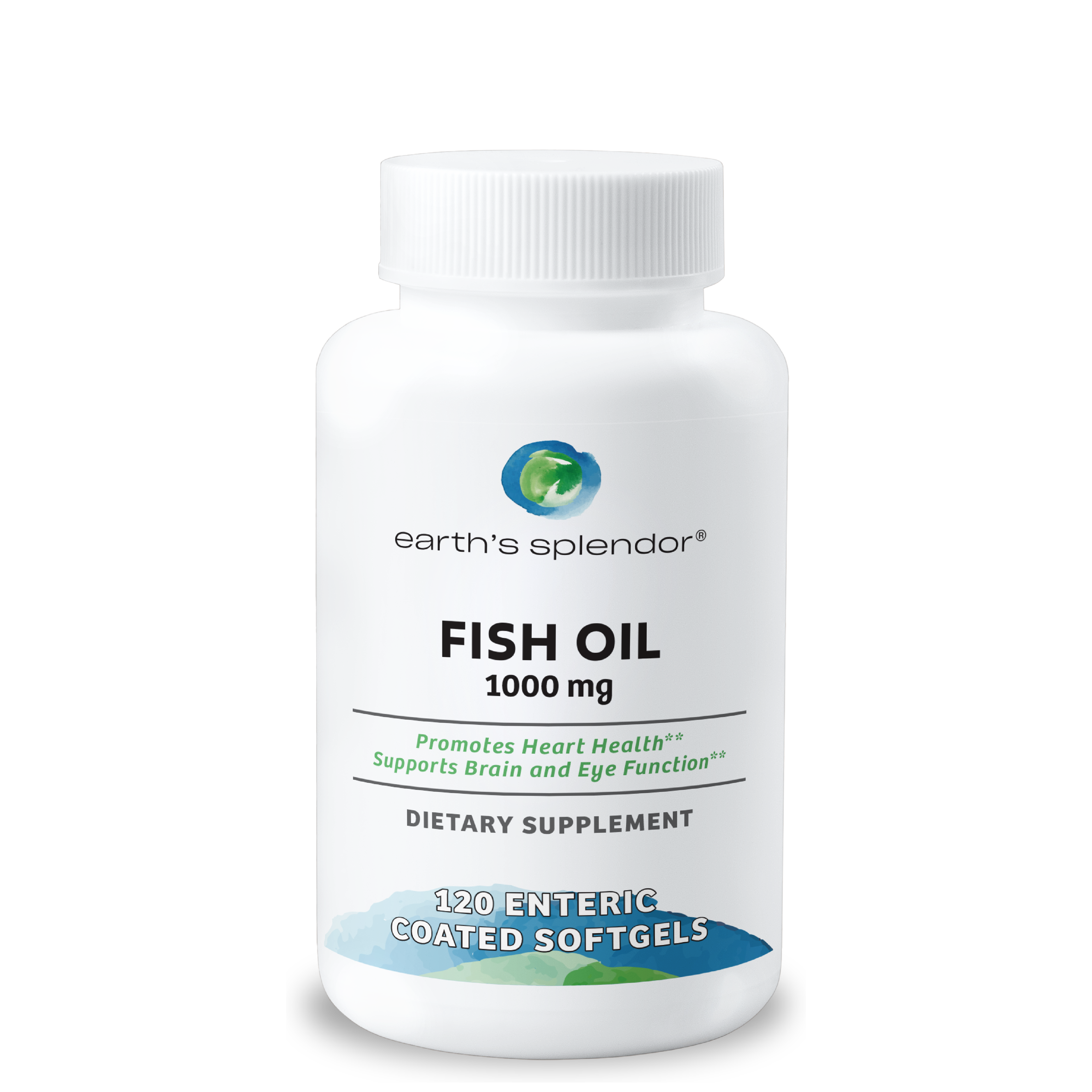 Fish Oil 1000mg Softgels - 500 mg EPA / 250 mg DHA | 120 per Bottle ...